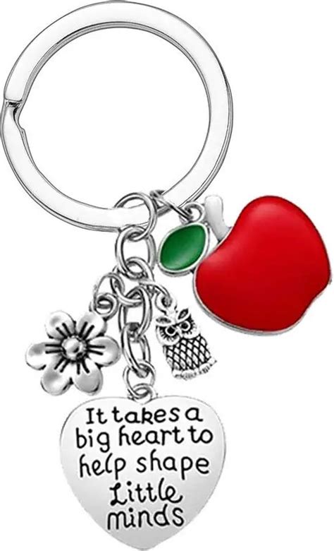 Sleutelhanger Juf Of Meester Juffendag Afscheidskado