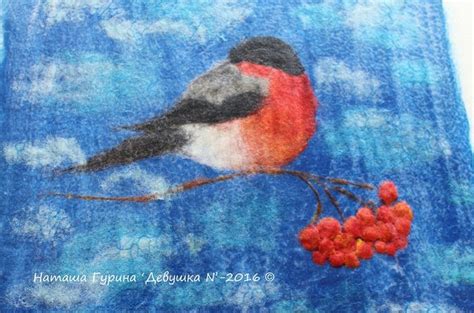 Как свалять картину в технике Картины Чувствовал искусство Валяние