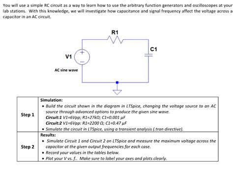 Solved You Will Use A Simple RC Circuit As A Way To Learn Chegg Com