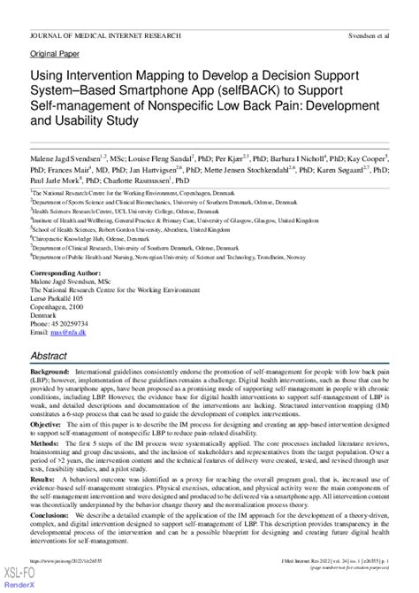 Pdf Using Intervention Mapping To Develop A Decision Support System Based Smartphone App