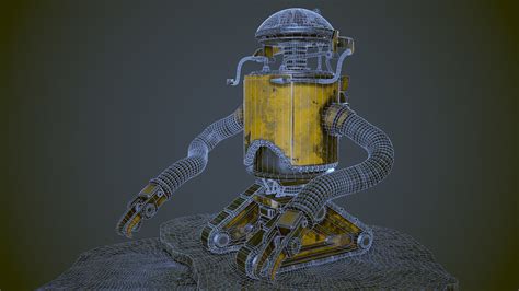 Fallout Robobrain 3d Model 50 Unknown Free3d