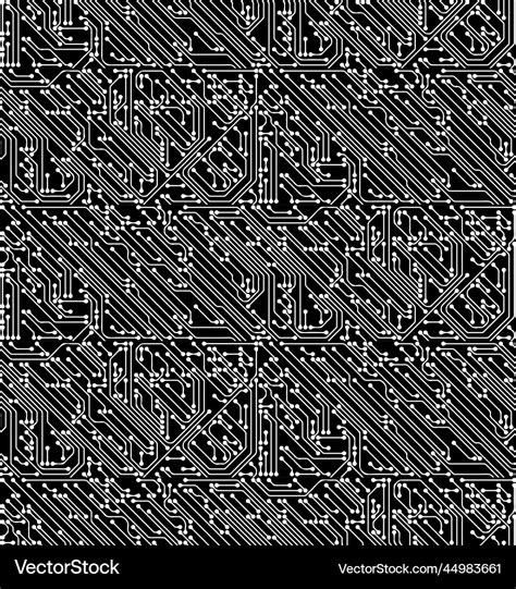 Pcb Circuit Pattern Royalty Free Vector Image Vectorstock