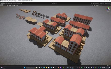 Modular Station Buildings 3d Render Digital Art By Apuart