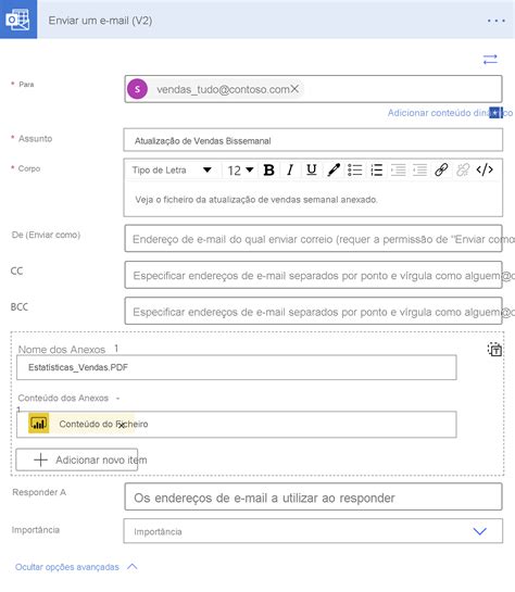 Exporte E Envie Um Relatório Por E Mail Com O Power Automate Power Bi Microsoft Learn