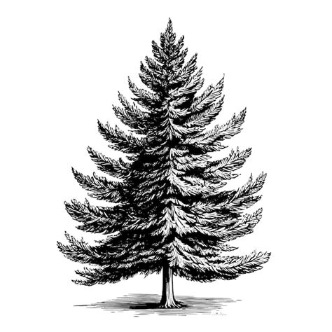 Spruce Tree Drawing Vectors Illustrations For Free Download Freepik