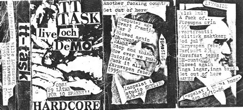 Hardcore Punk TT TASK Live Och Demo
