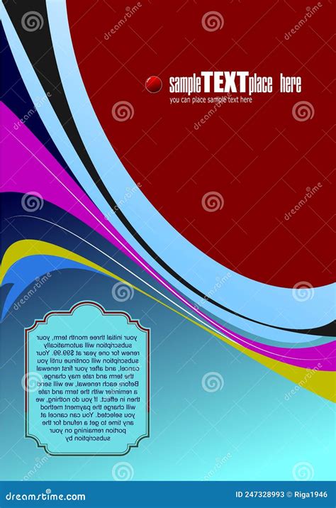 Background With Curve Shapes Or Cover For Stock Vector Illustration Of Sparse Frame 247328993