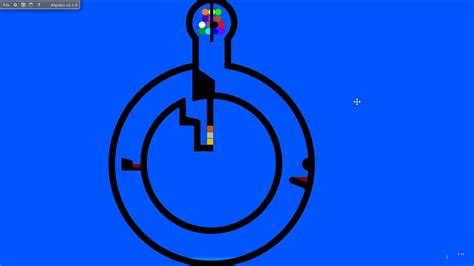 The Clock Marble Race In Algodoo YouTube