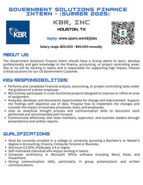 Sparc On Linkedin Sparc Sparctheworld Sparcrecruiting Kbr Summerinterns