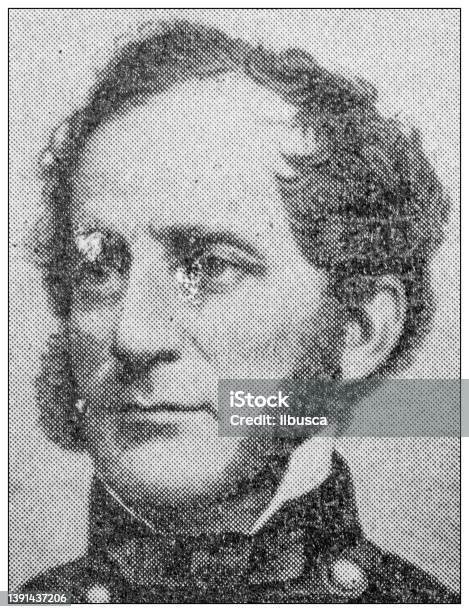 Ilustración De Retrato Antiguo De Personajes Famosos Abram Duryee Y Más Vectores Libres De