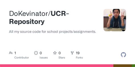 GitHub DoKevinator UCR Repository All My Source Code For Babe Projects Assignments