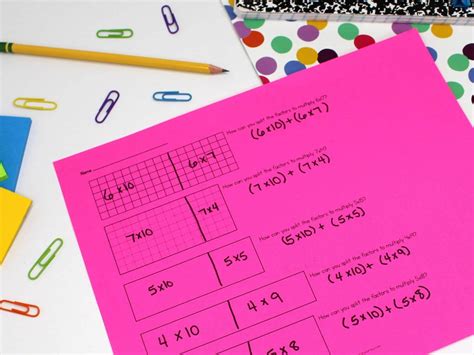 Multiplying With Area Models And Partial Product