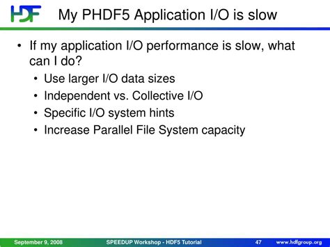 Ppt Parallel Hdf5 Tutorial Powerpoint Presentation Free Download