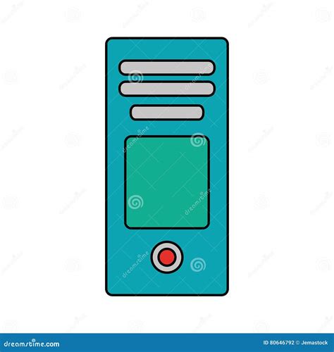 Isolated Cpu Device Design Stock Vector Illustration Of Display