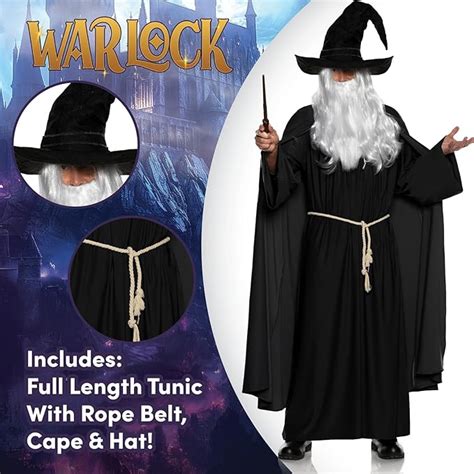 Warlock Wizard Adult Costume Jokers Costume Mega Store