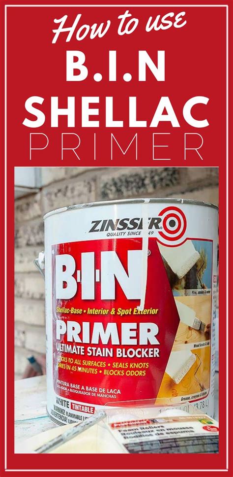 How To Use B I N Shellac Primer Salvaged Inspirations Primer Diy Primer Painting Laminate