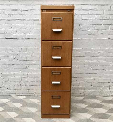 Vintage Retro Wooden Filing Cabinet 585 Design By Davies Filing
