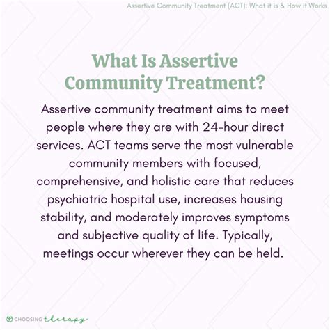 What Is Assertive Community Treatment