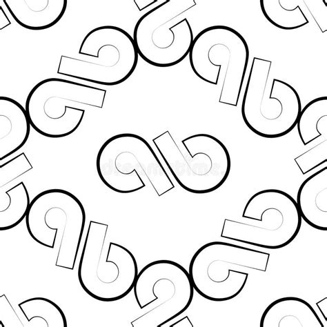 Seamless Pattern With Black Infinity Symboltexture 9 Modern Stylish