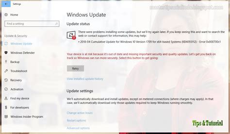 Memperbaiki Windows Update Error Code 0x800700c1 Mastertipsorialindo