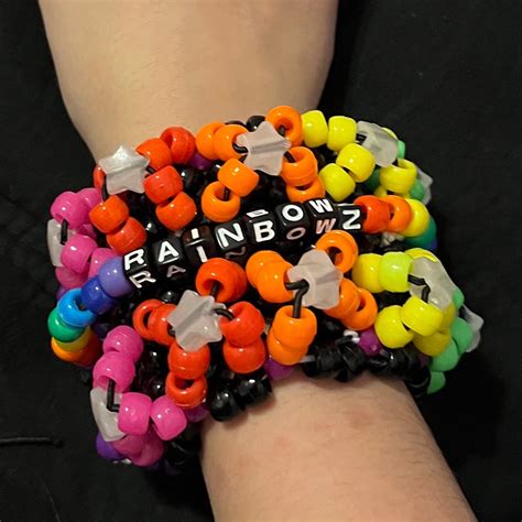 Kandi Rotator Cuff Rainbow Etsy
