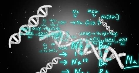 Image Of Dna Strands Mathematical Formulae And Scientific Data