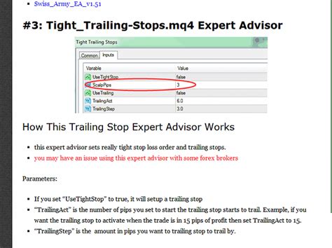 Trailing Stop Ea Needed Forex Factory