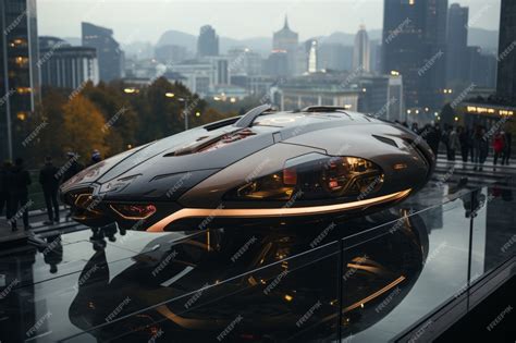 미래적 인 우주선 의 모습 Ai 생성 이미지