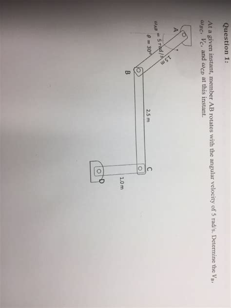 solved at a given instant member ab rotates with the
