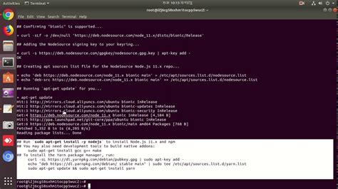 how to install node js on ubuntu 18 04 lts youtube