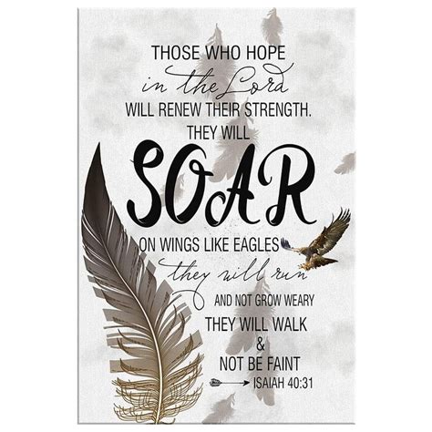 Best Those Who Hope In The Lord Isaiah 4031 Canvas Print Isaiah 40 31