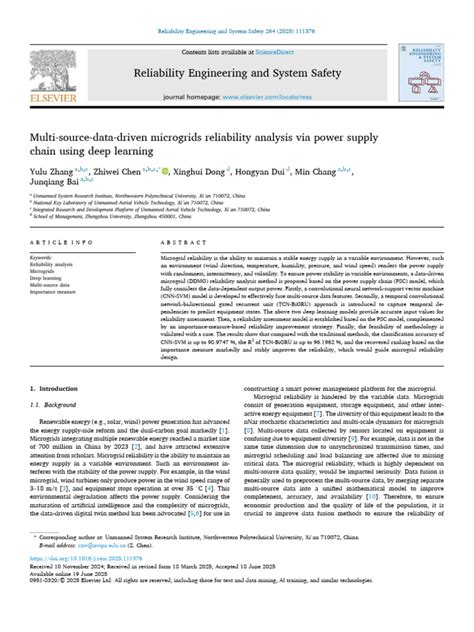 Multi Source Data Driven Microgrids Reliability Ana 2025 Reliability
