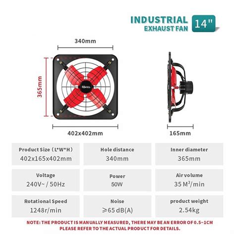 Wall Type Industrial Fan 8 10 12 14 16 20 Inch Exhaust Fan Kitchenand Living Room Ventilation Fan