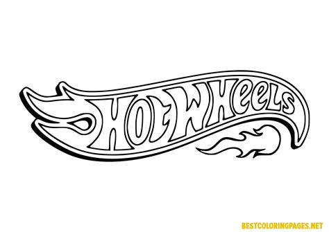 Hot Wheels Logo Coloring Pages