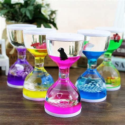 Liquid Hourglass Timer Bubble Timer Fashion Stable Construction Oil
