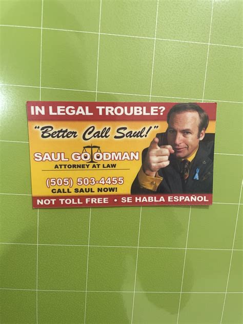 Saul Goodman Business Card