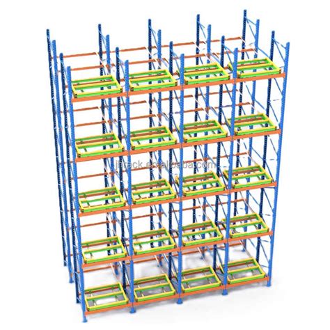Ce High Quality Push Back Pallet Storage Rack Warehouse Industrial