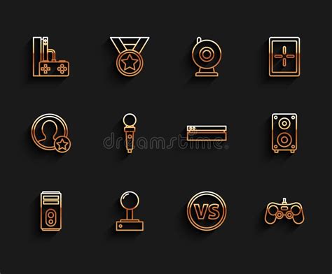 Set Line Computer Joystick For Arcade Machine Game Console With Joystick Vs Versus Battle