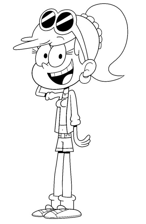 Happy Leni Loud Coloring Page Download Print Or Color Online For Free