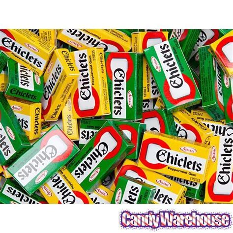 Chiclets Chewing Gum Snack Packs 200 Piece Box Candy Warehouse