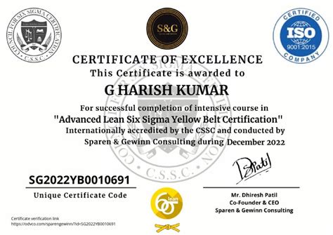 g harish kumar on linkedin sixsigmacertification skillsdevelopment