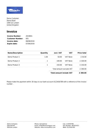 Example Invoice Template Create Invoice Free Invoice Office