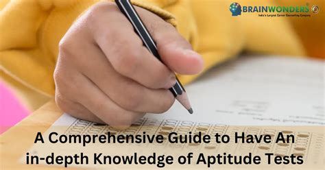 A Comprehensive Guide To Have An In Depth Knowledge Of Aptitude Tests
