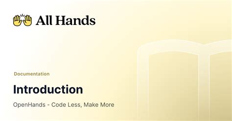 introduction all hands docs