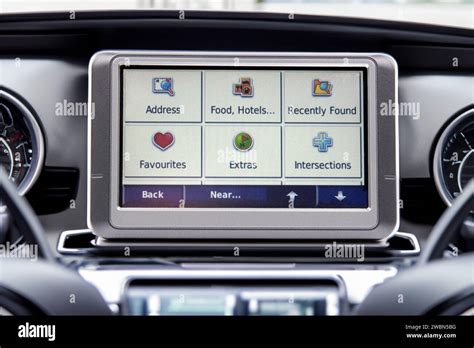 Portable Satellite Navigation System Stock Photo Alamy