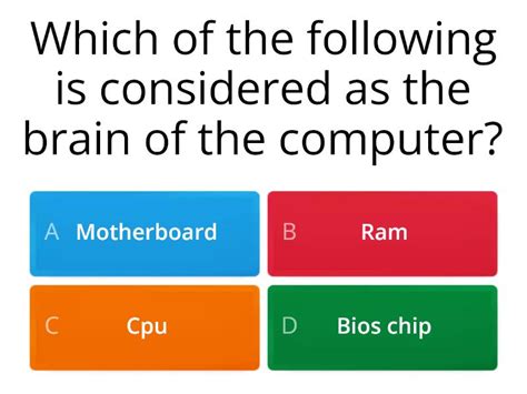 Computer Hardware Quiz