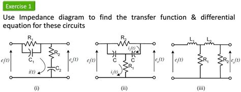 Solved Exercise 1 Use Impedance Diagram To Find The Transfer Function