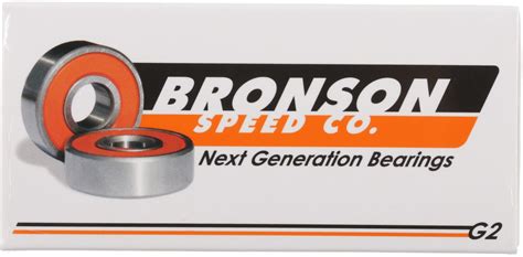 Bronson Speed Co G2 Skateboard Bearings Orange Tactics