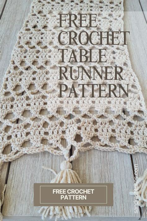 Boho Style Crochet Table Runner Pattern Naples Sandra Stitches