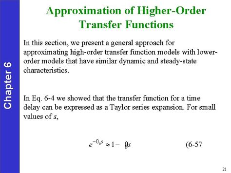 More General Transfer Function Models Poles and Zeros